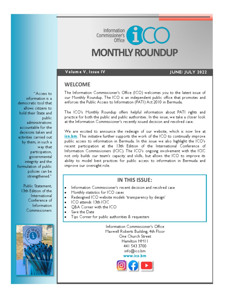 ICO Monthly Roundup June July 2022 FINAL | Download Free PDF ...