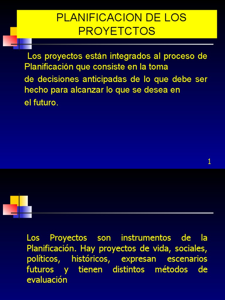 17-02-22-PPT - Planificacion de Los Proyectos | PDF | Planificación ...