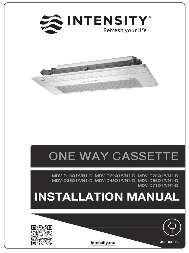 One Way Cassette AC Installation Guide | PDF | Screw | Pipe (Fluid ...
