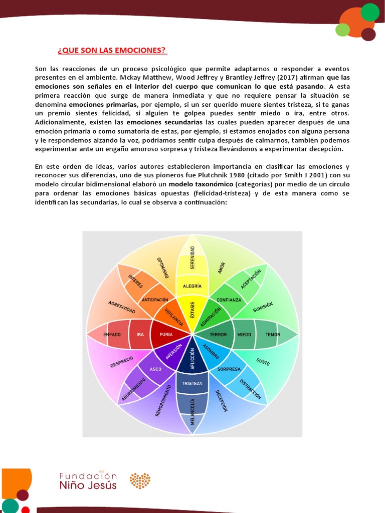 2 1 Que Son Las Emociones Pdf Las Emociones Ira