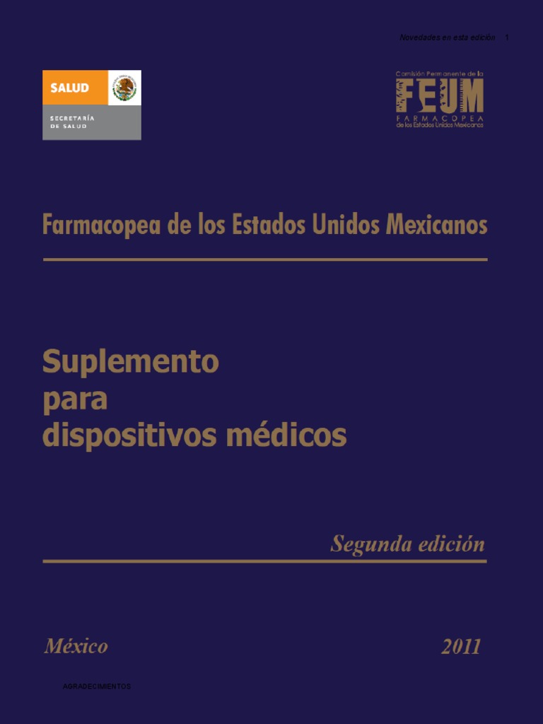 Feum Dispositivos Medicos 2011 | PDF | Farmacia | Farmacéutico