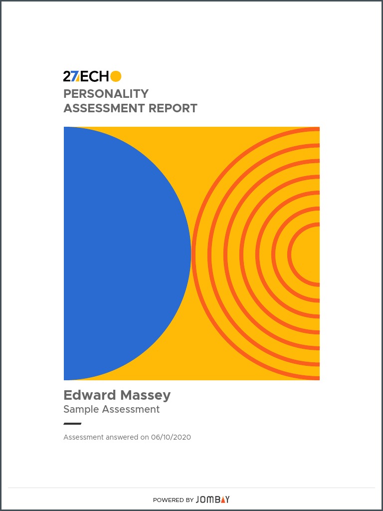 Personality Assessment Report: Edward Massey | PDF | Emotional ...