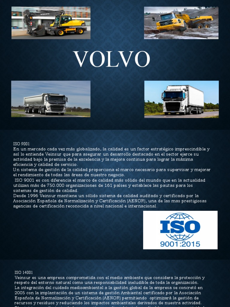Calidad y Compromiso en Volvo ISO 9001 | PDF | Sistema de manejo de ...
