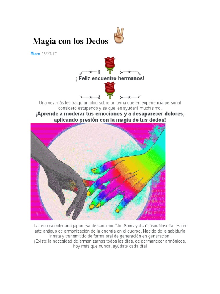 Magia Con Los Dedos | PDF | Mano | Enfermedades y trastornos