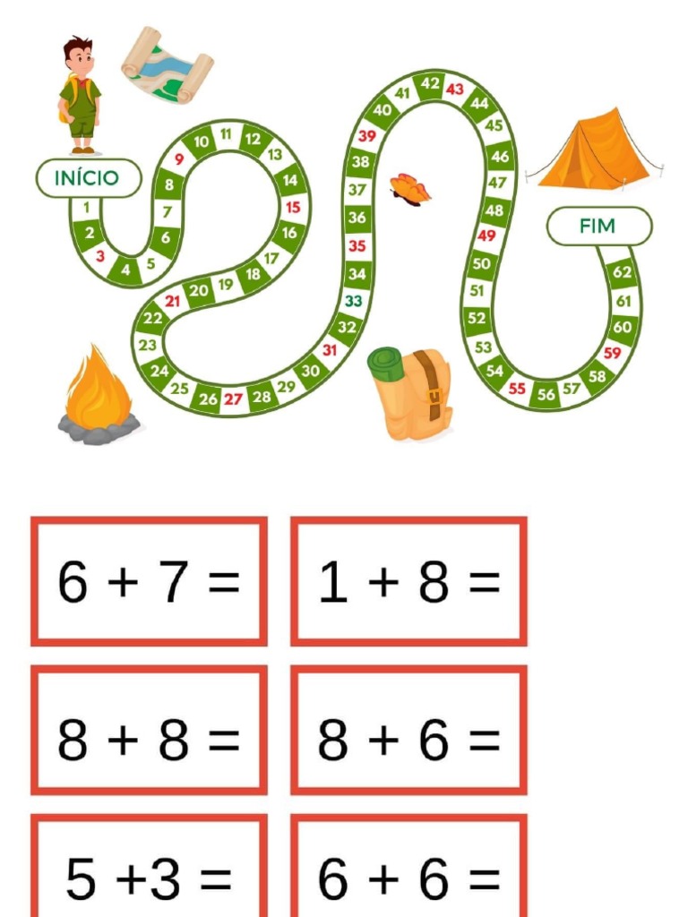 Jogo Trilha Matemática | PDF