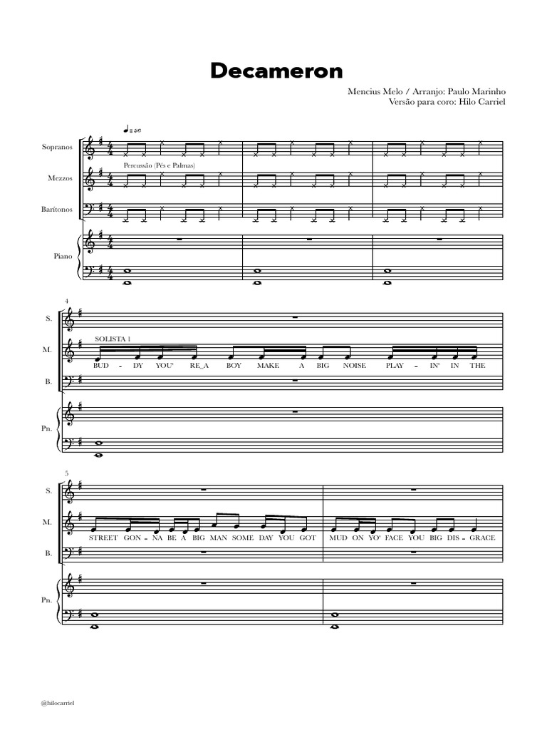 Decameron - SATB | PDF