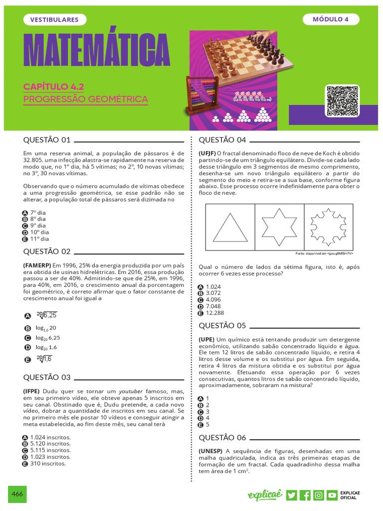 4 2 Progressao Geometrica Exercicios Vestibulares PDF | Download grátis ... 4 2 Progressao Geometrica Exercicios Vestibulares PDF | Download grátis ...