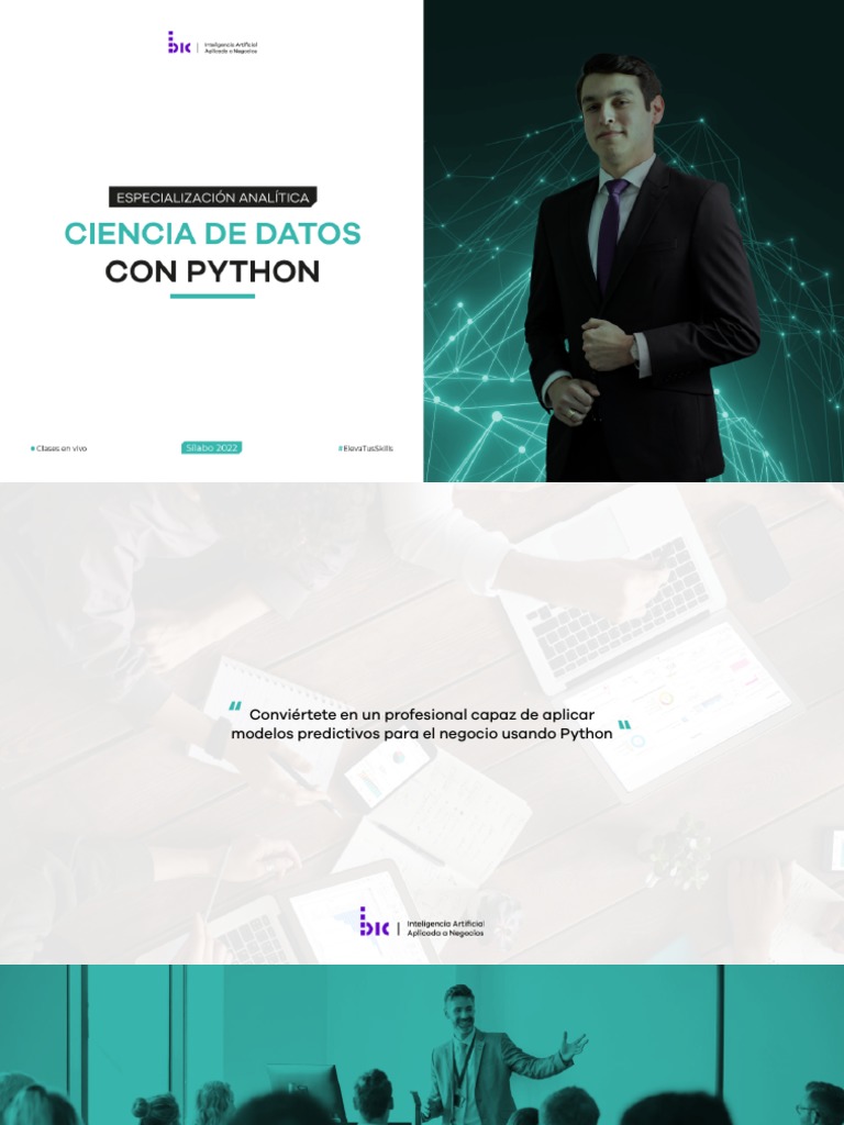Sílabo Especialización Analítica en Ciencia de Datos Con Python - N | PDF | Big Data ...