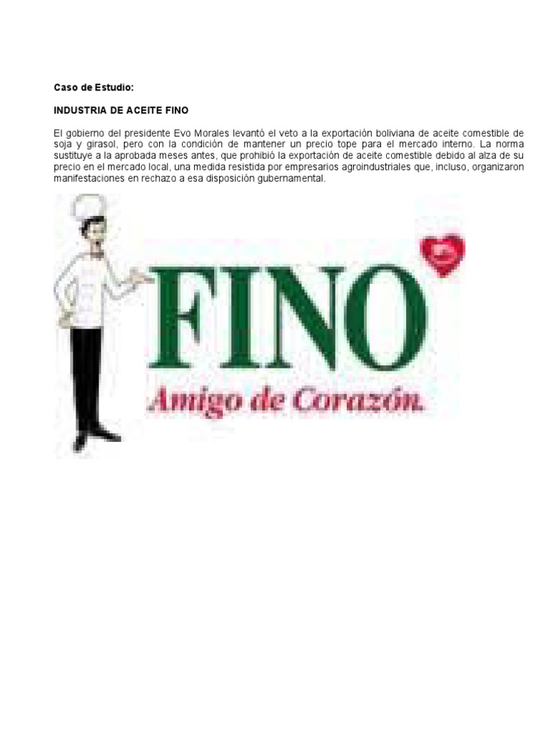 Industria de Aceite Fino en Bolivia | PDF | Bolivia | Aceite vegetal