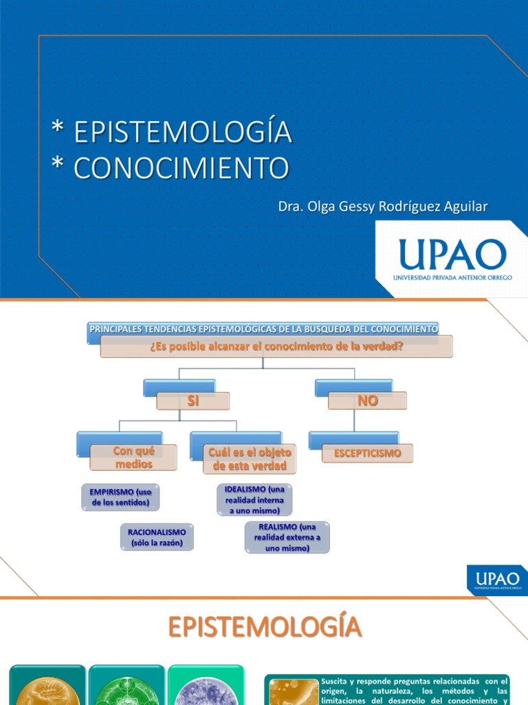 s9 PPT Epistemología Conocimiento | PDF | Conocimiento | Verdad
