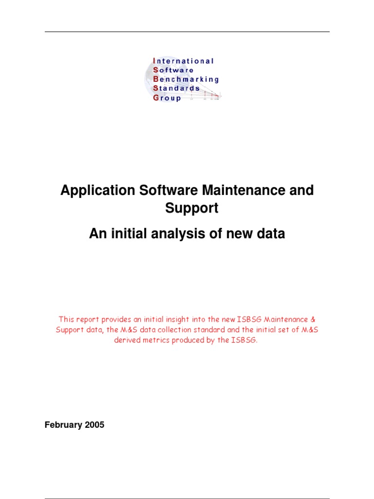 M&S Initial Analysis For Publication 100205 | PDF | Benchmarking ...