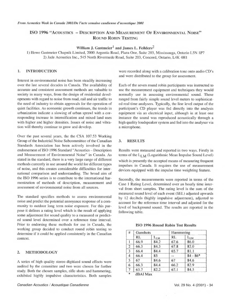 Iso 1996 | PDF | Noise | Acoustics