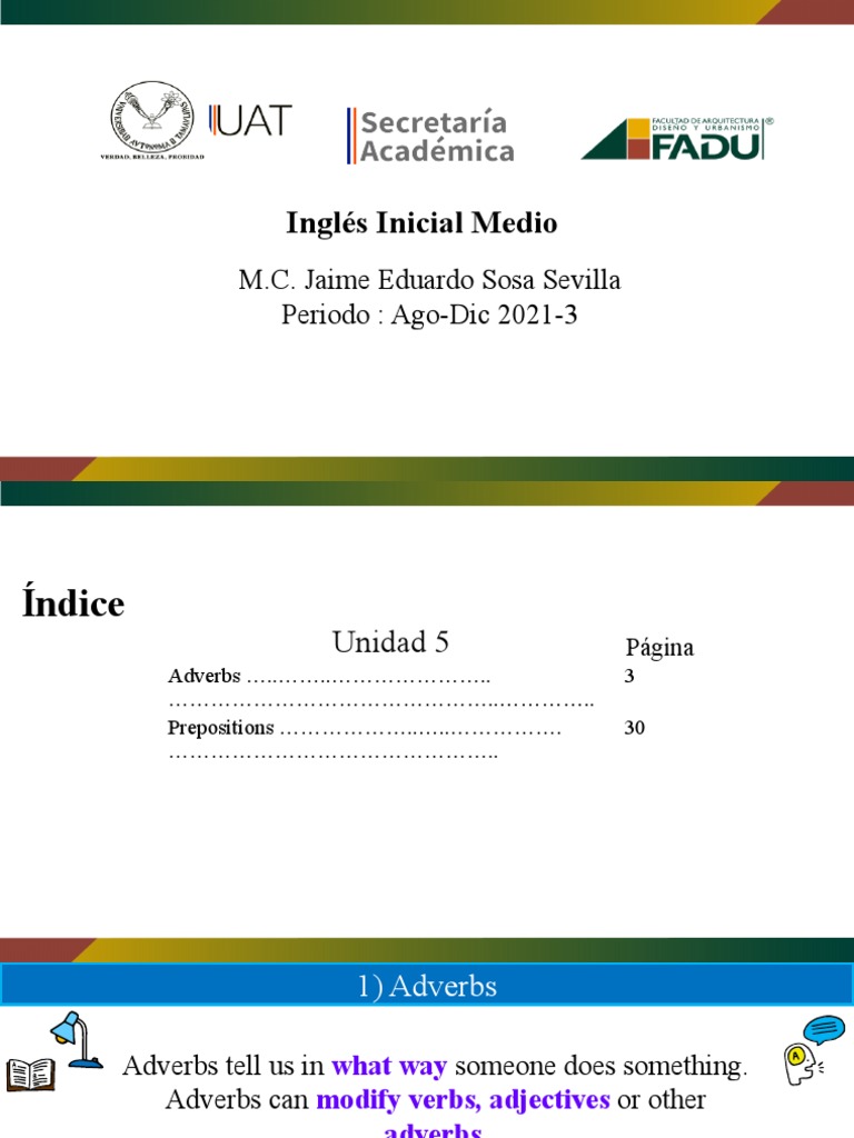 Grammar-Exercises Unit 5 | PDF | Adverb | Verb