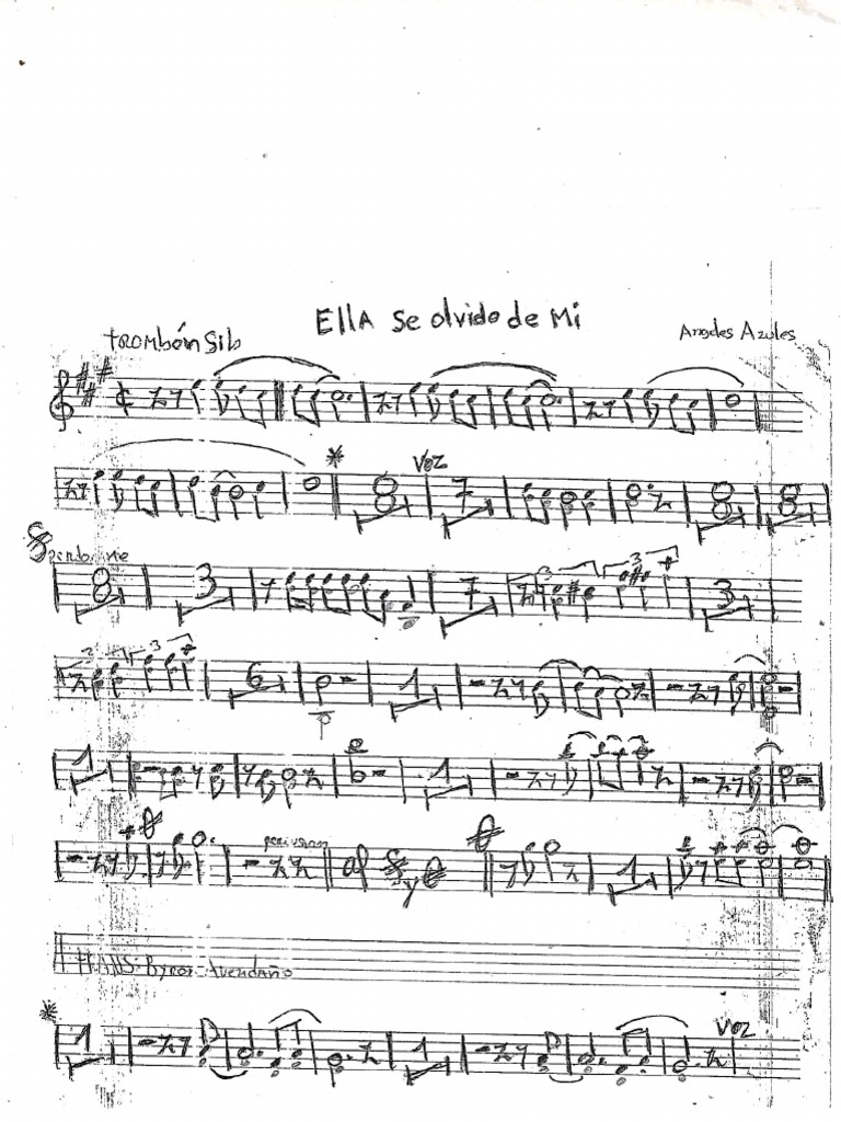 Ella Se Olvidó de Mi Trombón | PDF