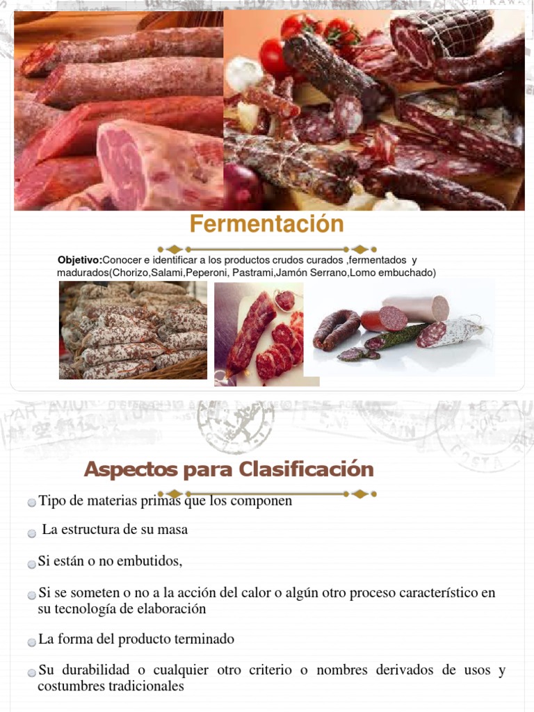 Fermentación en Productos Carnicos-2020 | PDF | Carne | Fermentación