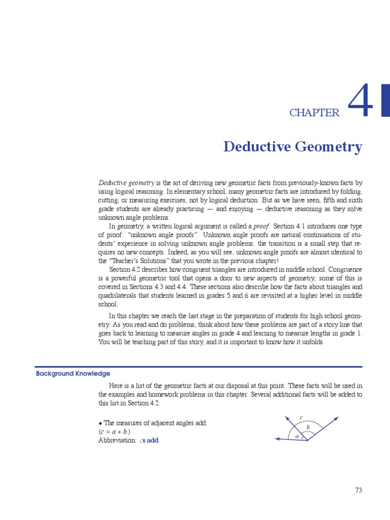 MM Deductive Geometry | PDF | Rectangle | Triangle