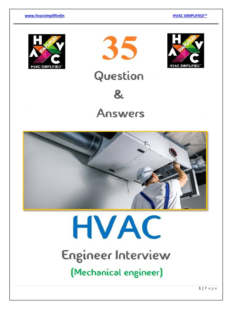 HVAC Interview Questions and Answers HVAC SIMPLIFIED | PDF | British ...