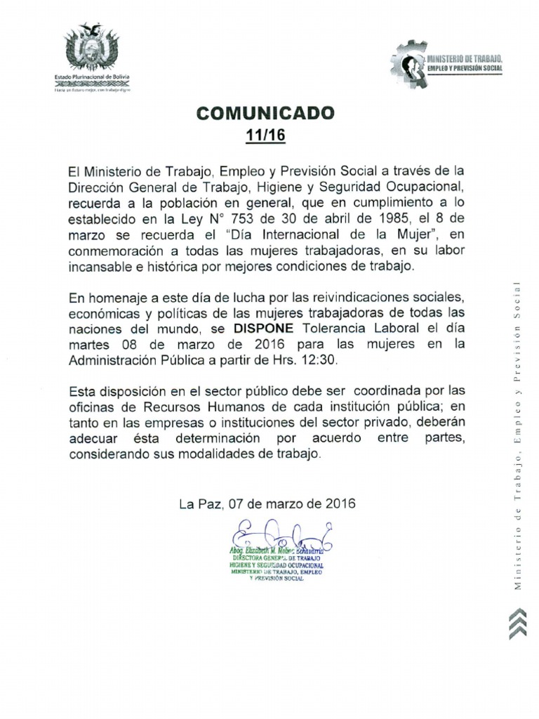 Comunicado 11 2016 | PDF