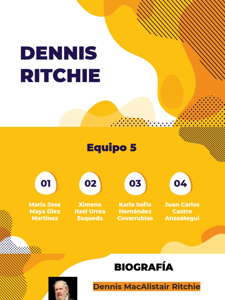 Dennis Ritchie: Pionero del C y UNIX | PDF | Gestión de tecnología de ...