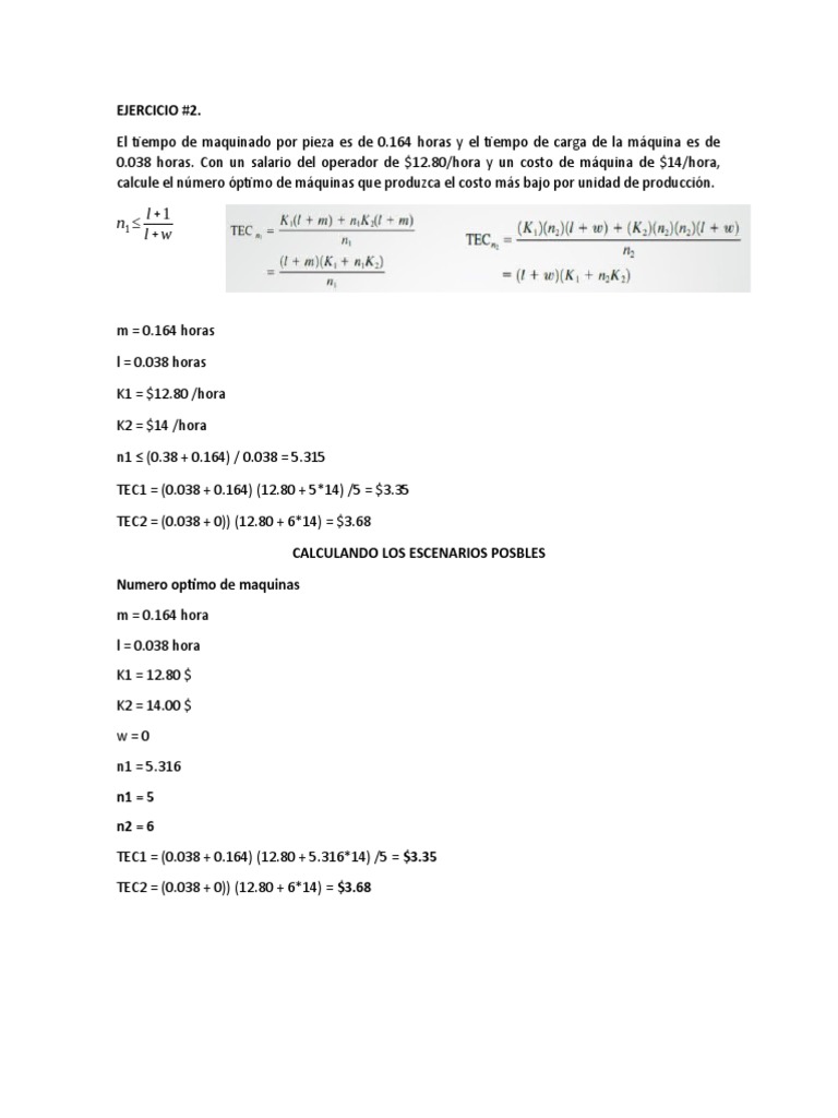 Control de Calida Trabajo Ejercicios Modulo 2 | Descargar gratis PDF | Economias