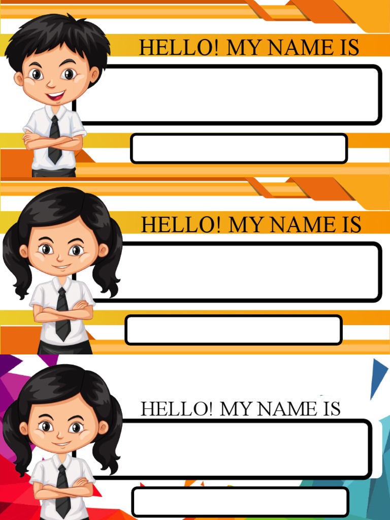 Nametag 3 | PDF | Language Arts & Discipline | Foreign Language Studies