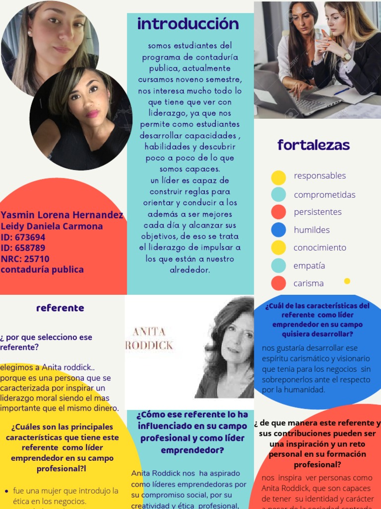 Triptico Parte 1 y 2 | PDF | Liderazgo | Iniciativa empresarial