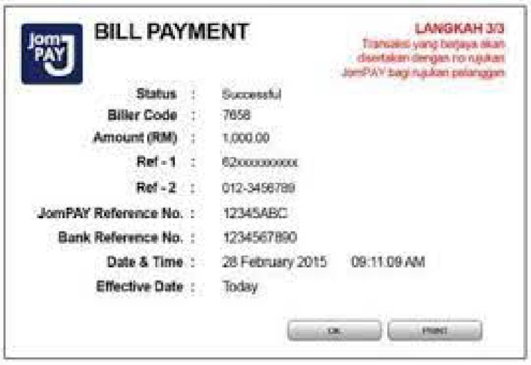 2.resit Pembayaran - JOMPAY | PDF