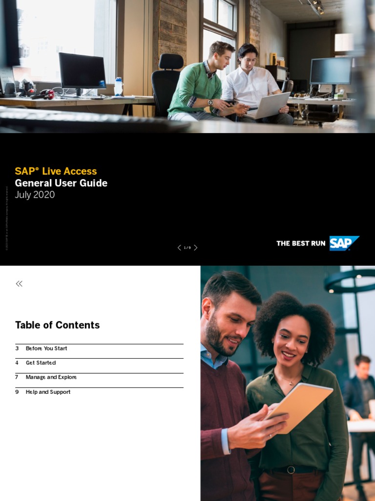 SAP® Live Access: General User Guide | PDF | Login | Computer Science