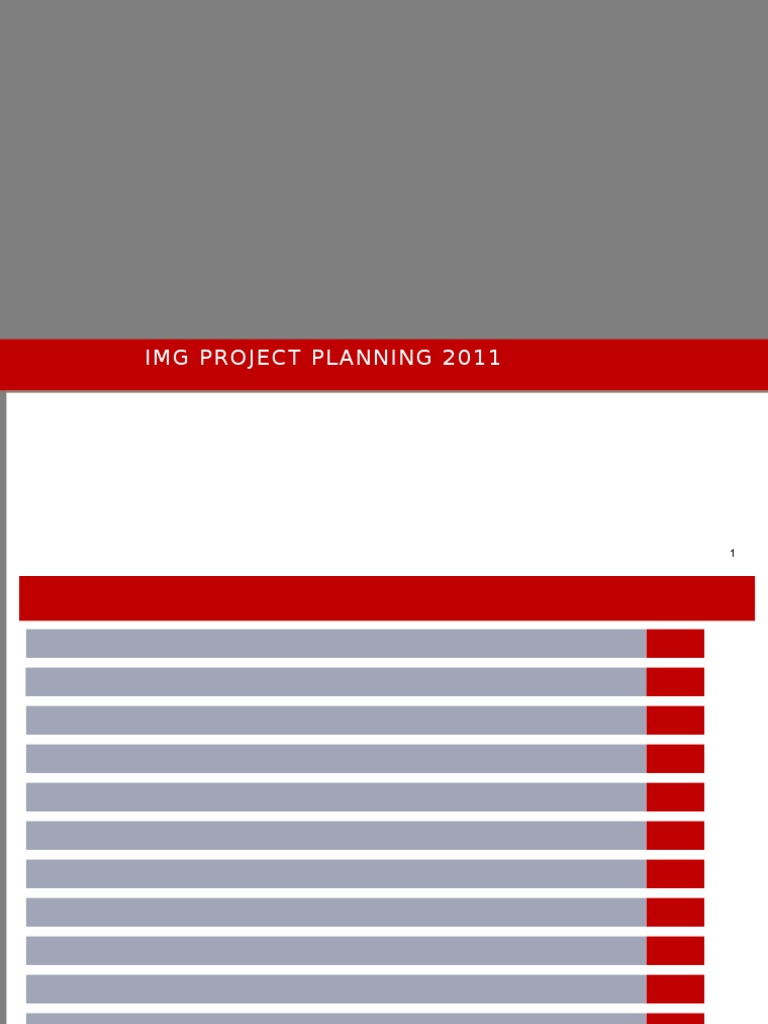 Img Project Planning 2011 | PDF