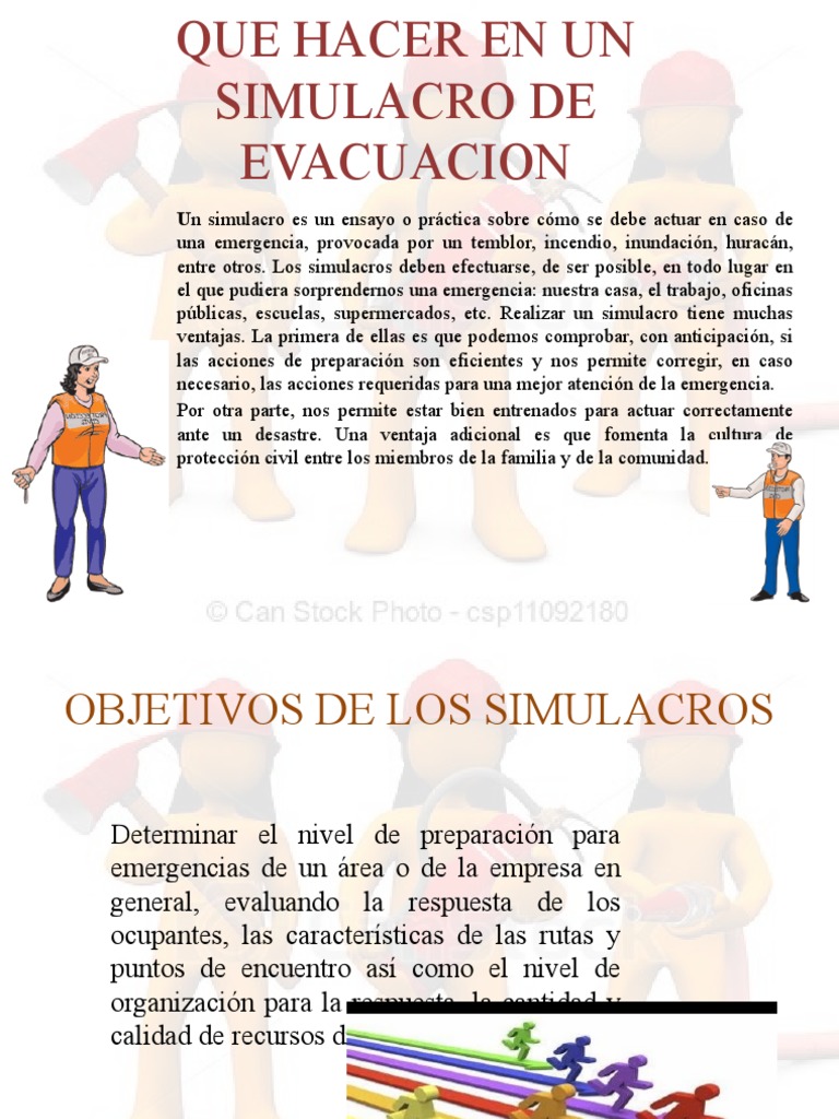 Que Hacer en Un Simulacro de Evacuacion | PDF | Business | Emergencia