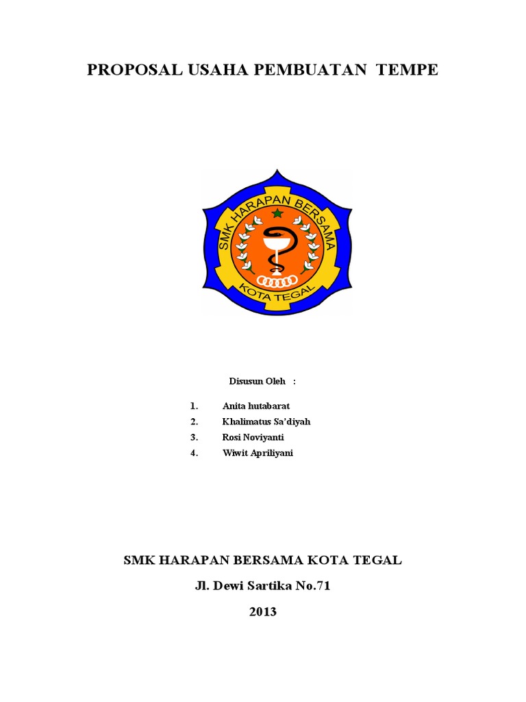 Proposal Usaha Pembuatan Tempe | PDF