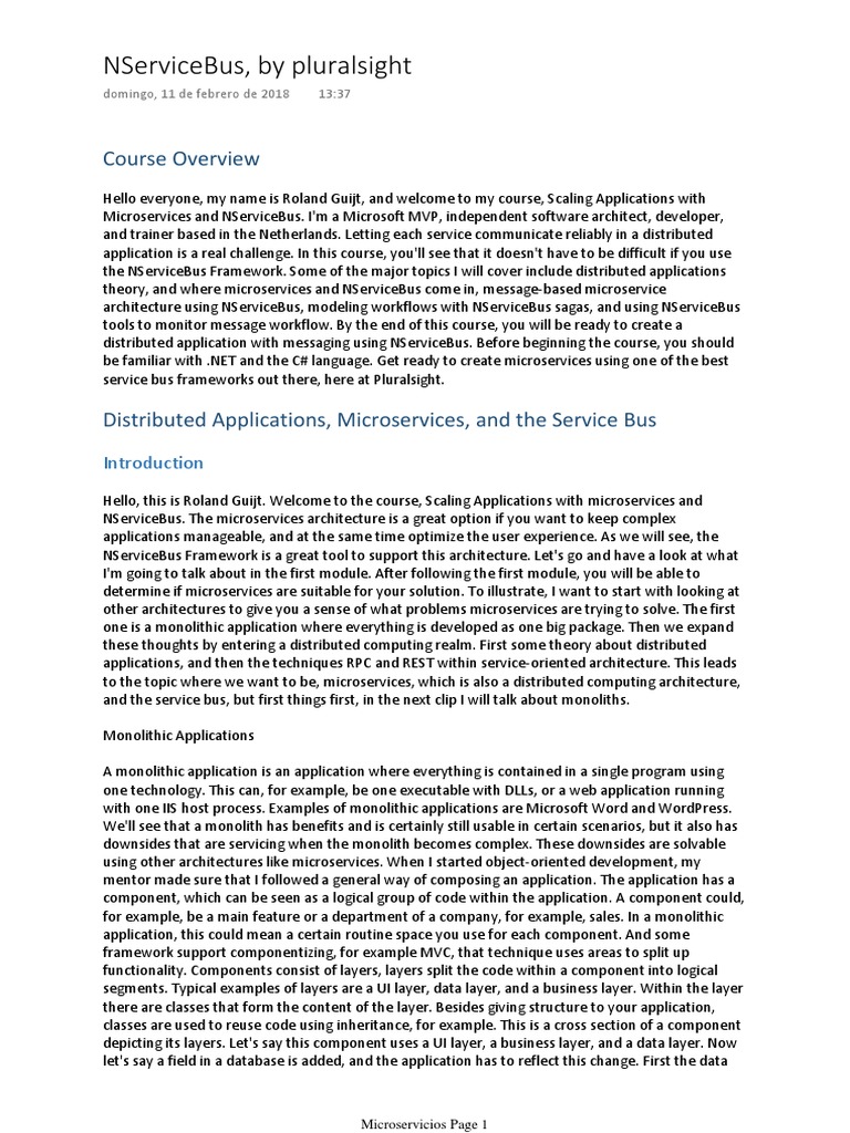 NServiceBus, by Pluralsight | PDF | Representational State Transfer | Component Based Software ...
