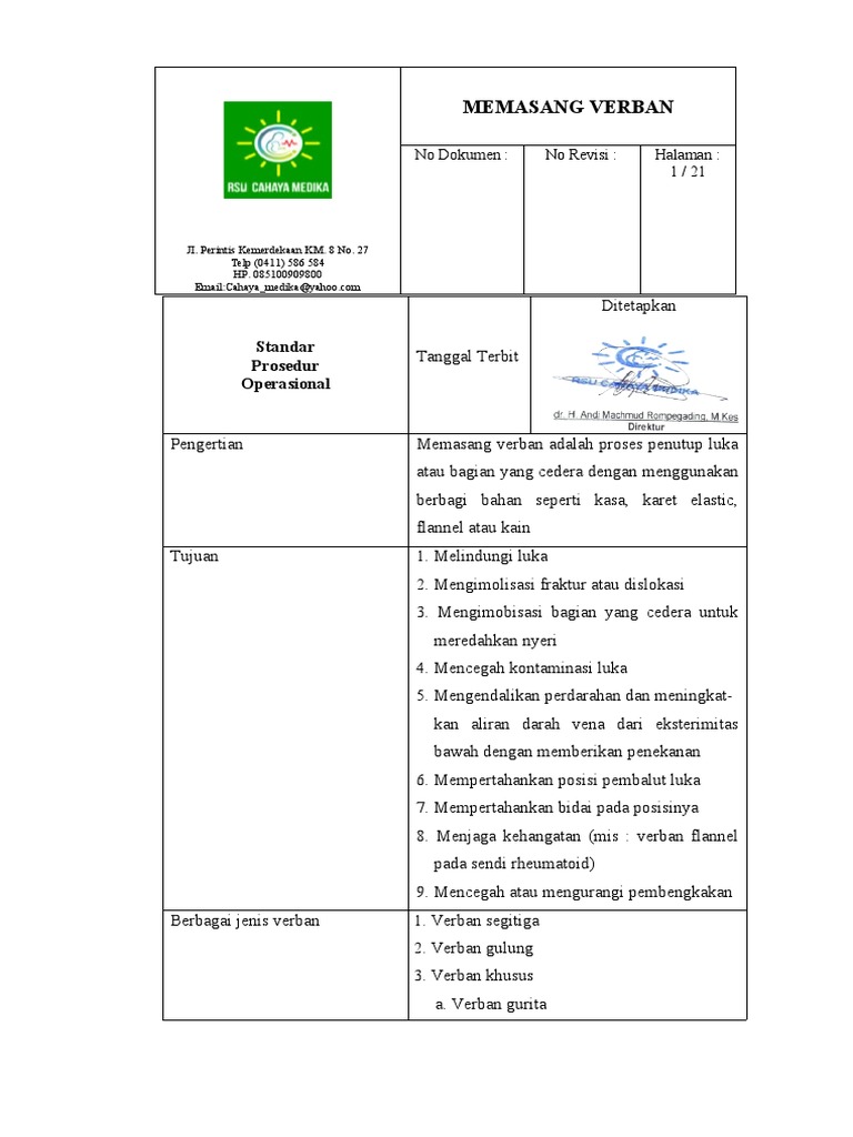 Spo Memasang Verban | PDF