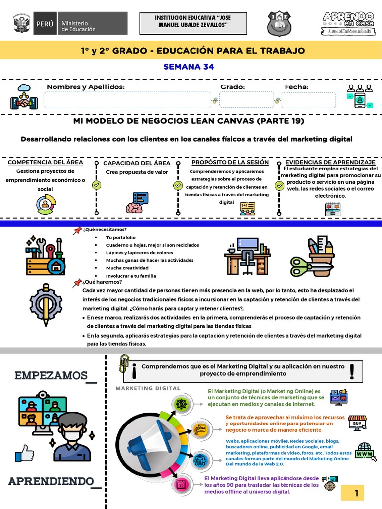 Guia Ciclo Vi 1,2 Ept S34 | PDF | Marketing | Publicidad digital