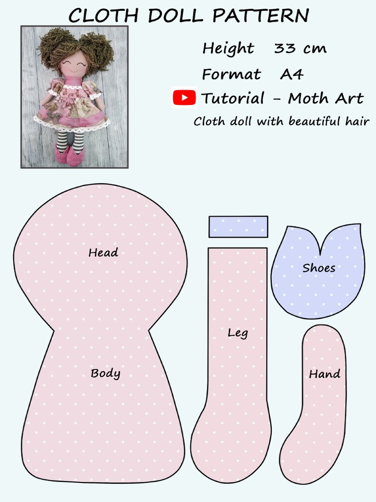 Cloth Doll Pattern | PDF