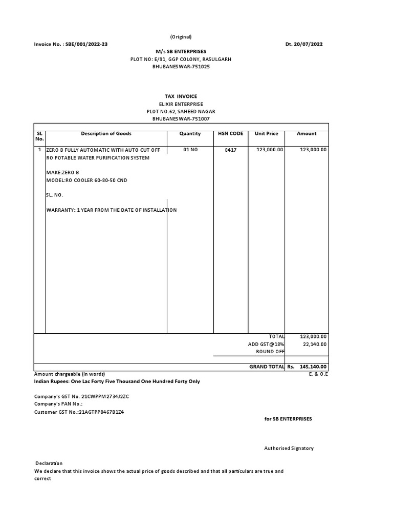 SB enterbill | PDF | Invoice | Payments