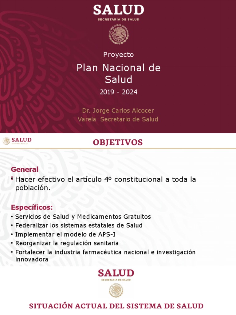 Plan Nacional de Salud 2019 - 2024 | PDF | Bienestar | Corrupción política