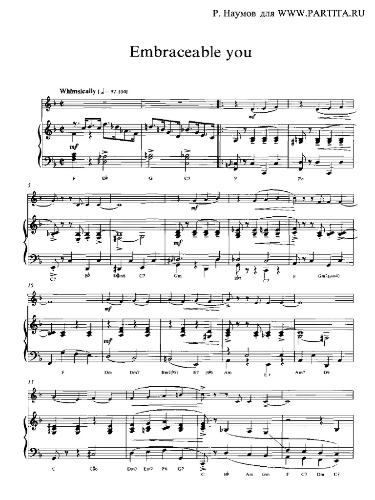 Embraceable You Piano | PDF