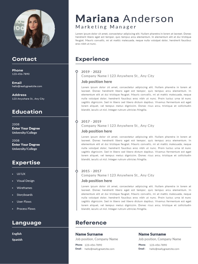 Black White Minimalist CV Resume | PDF | Design