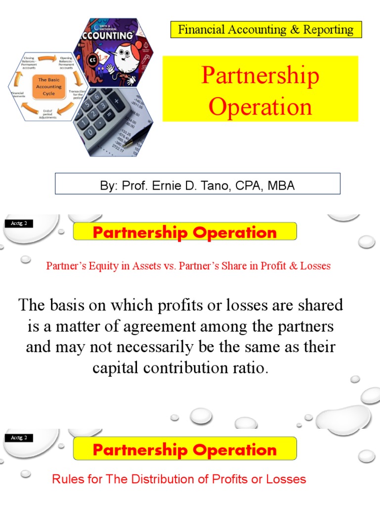 FAR - M12 - Partnership Operation | PDF | Partnership | Salary