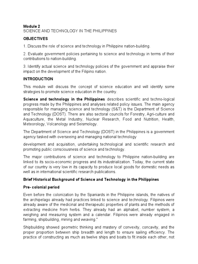 STS-Module 2 | PDF | Science | Spanish Empire