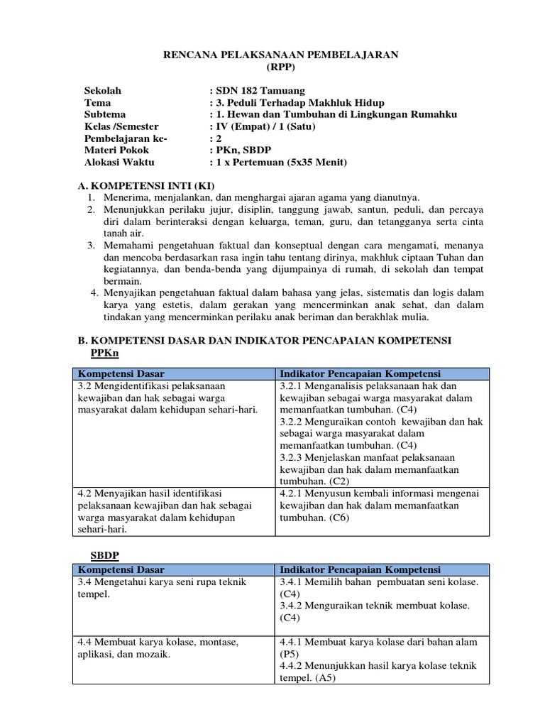 RPP Aksi 2 P.2 | PDF