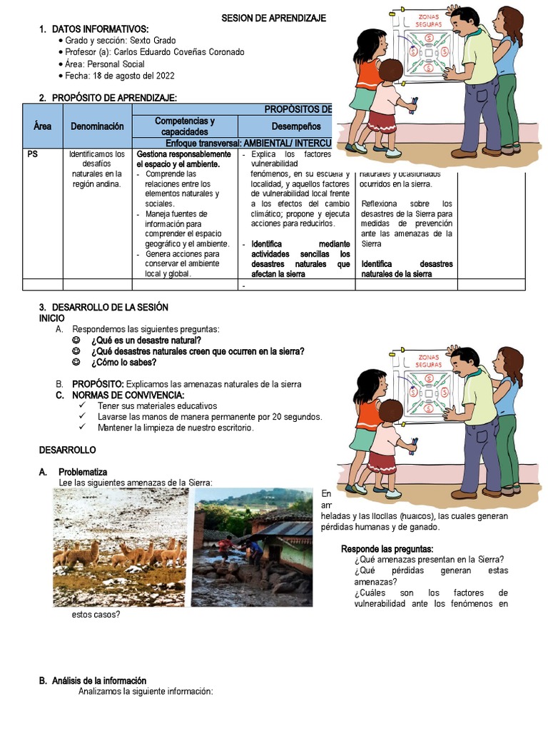 Desastres Naturales en la Sierra | PDF | Evaluación | Granizo