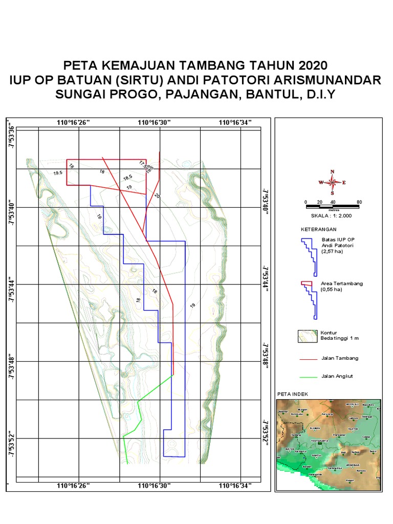 Peta Kemajuan Tambang 2020 | PDF