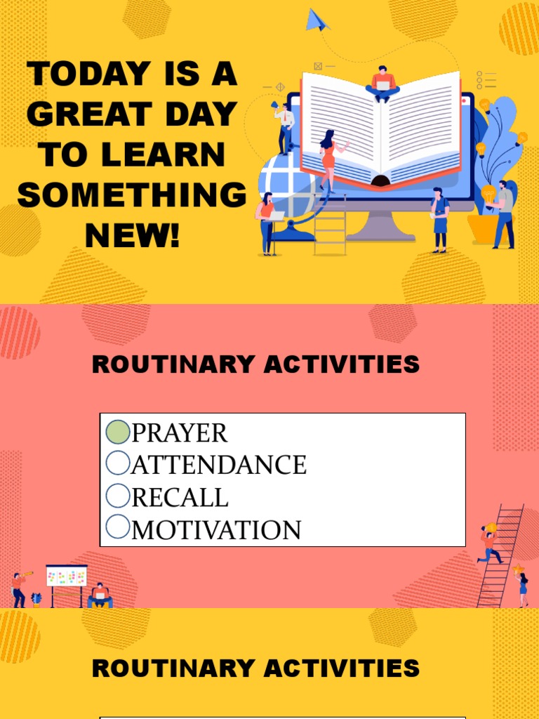 Routinary Activities Pptmon | PDF