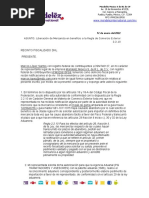 Carta Consigna Formato AP | PDF
