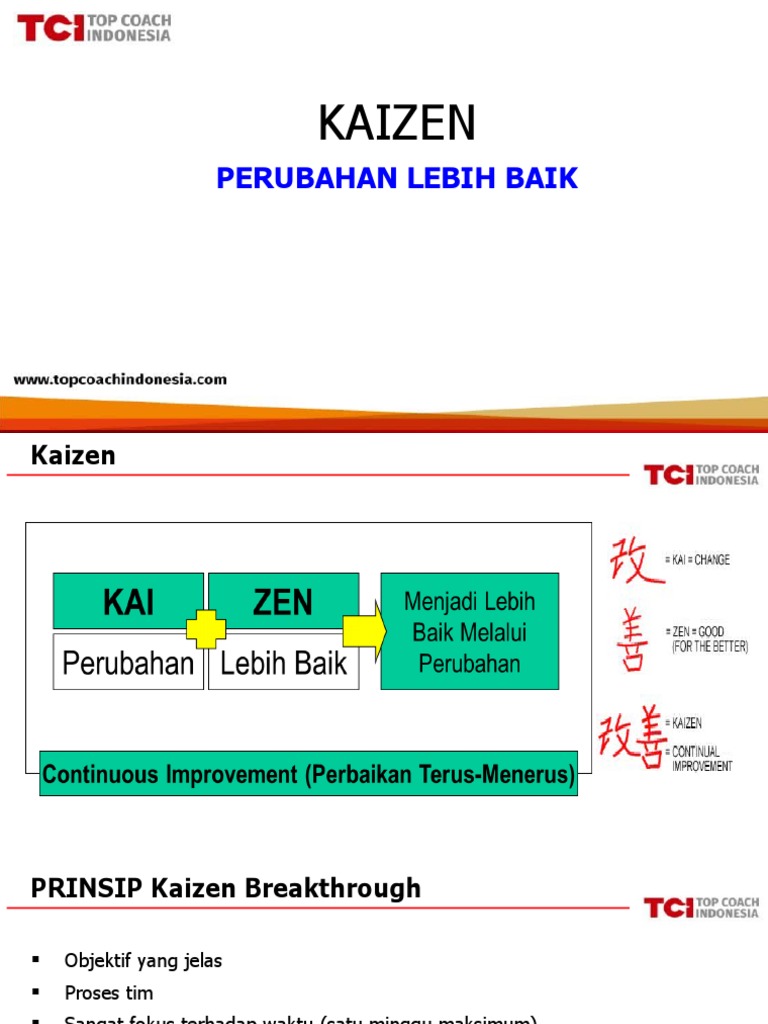 17-Kaizen Quick Improvement | PDF | Teknologi & Rekayasa