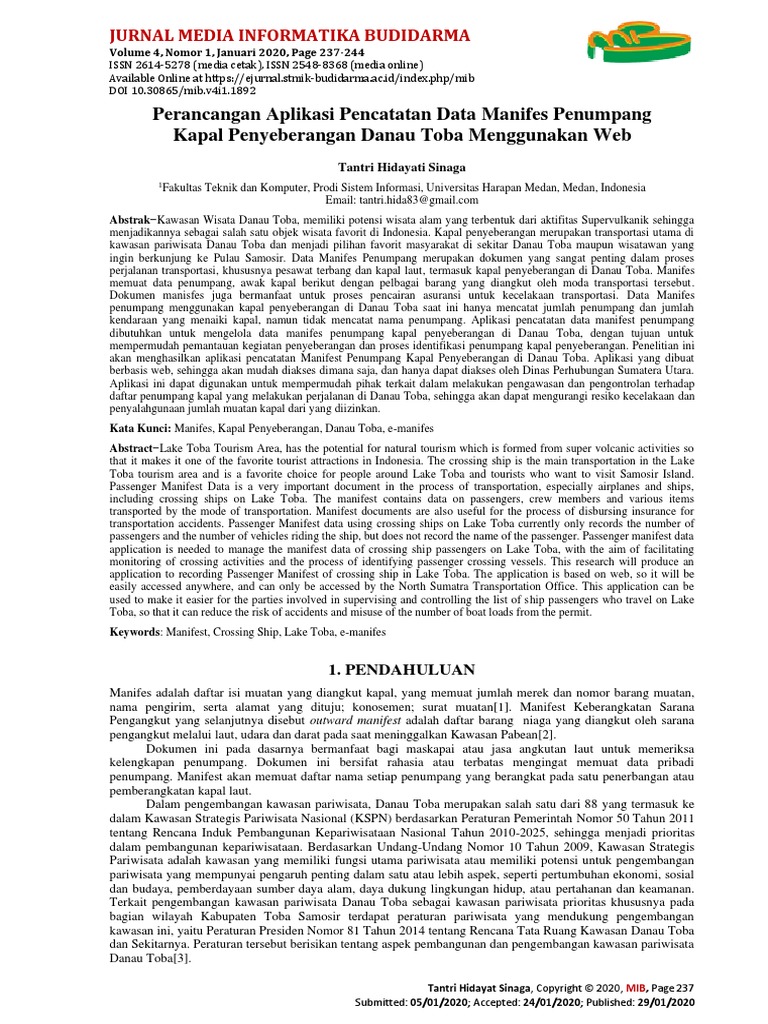 Perancangan Aplikasi Pencatatan Data Manifes Penum | PDF | Bisnis ...