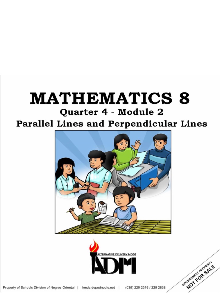 Mathematics 8: Quarter 4 - Module 2 Parallel Lines and Perpendicular Lines | PDF | Perpendicular ...