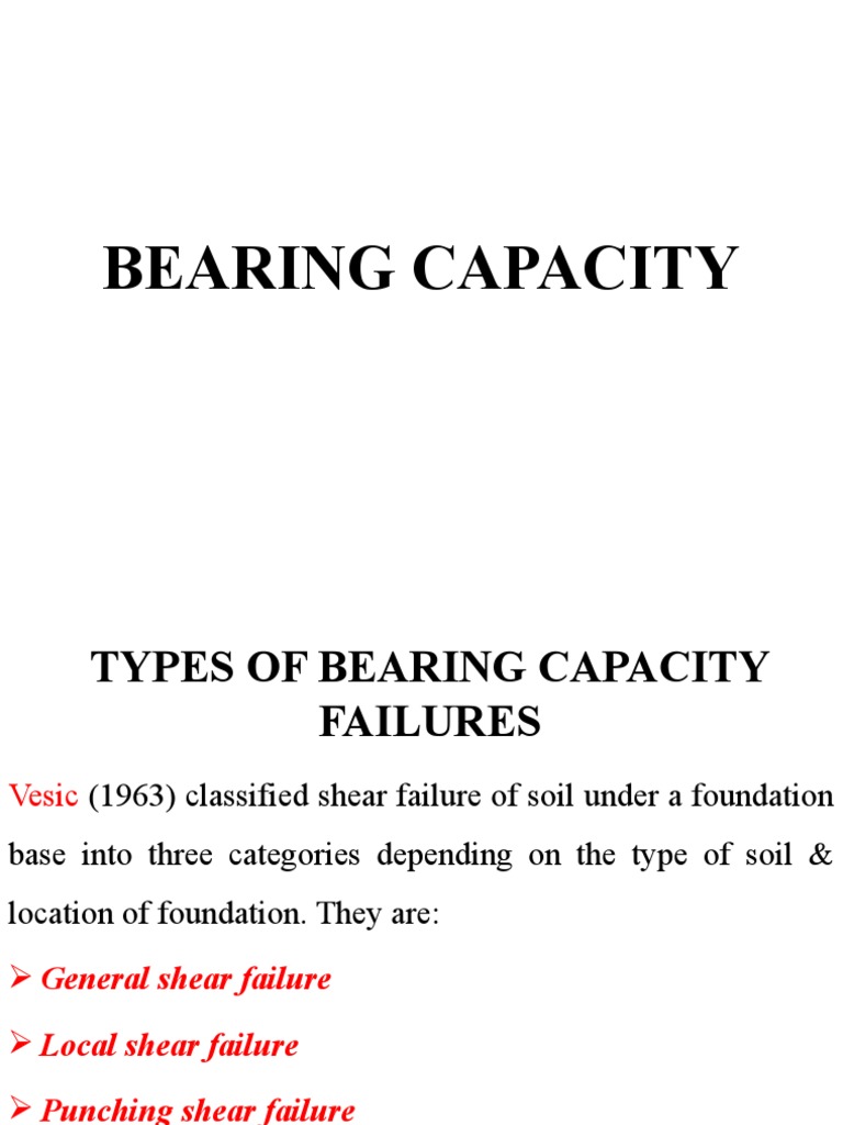 Bearing Capacity | PDF | Solid Mechanics | Applied And ...
